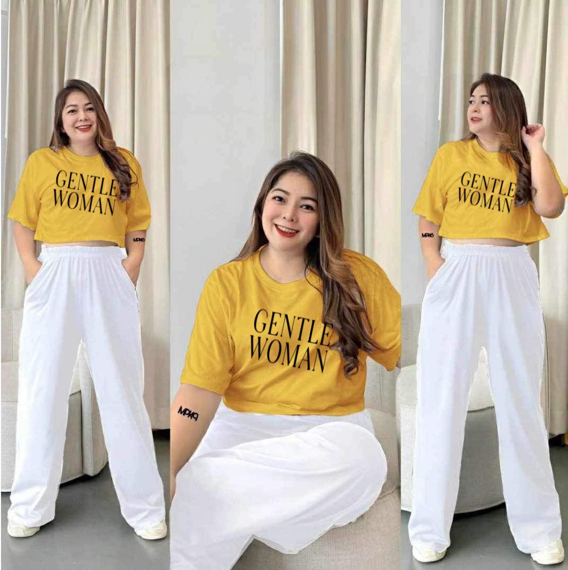 Plus size Trendy Gentle Woman Inspired Coordinates in wide leg pants ...