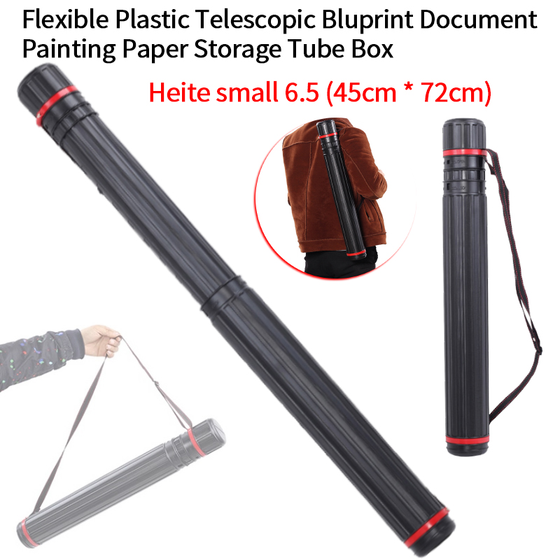 Flexible Plastic Telescopic Bluprint Document Painting Paper Storage ...