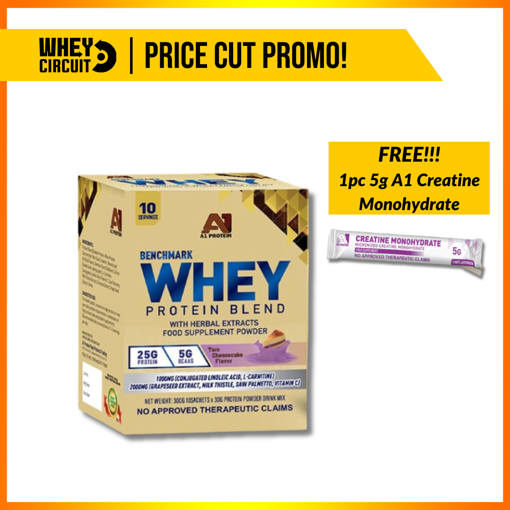 A1 Protein Benchmark 100% Whey Protein 10 Servings | Lazada PH