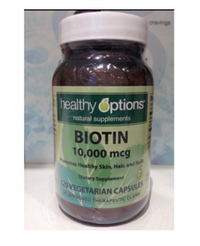 Healthy Options Biotin 500mcg, 5000mcg, 10,000mcg | Lazada PH