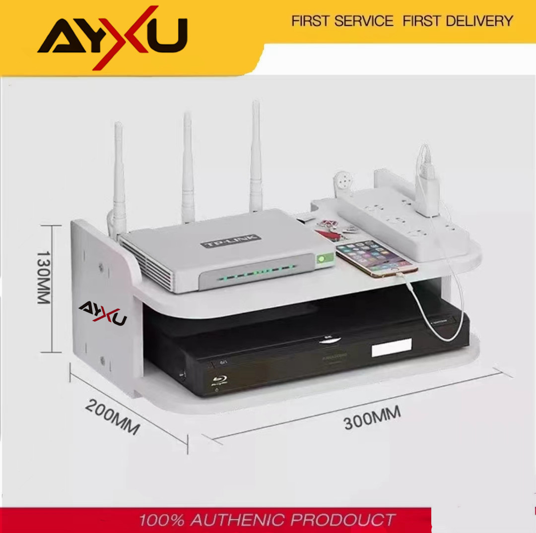 Ayxu Wall set top box rack punching living room TV router atorage box ...