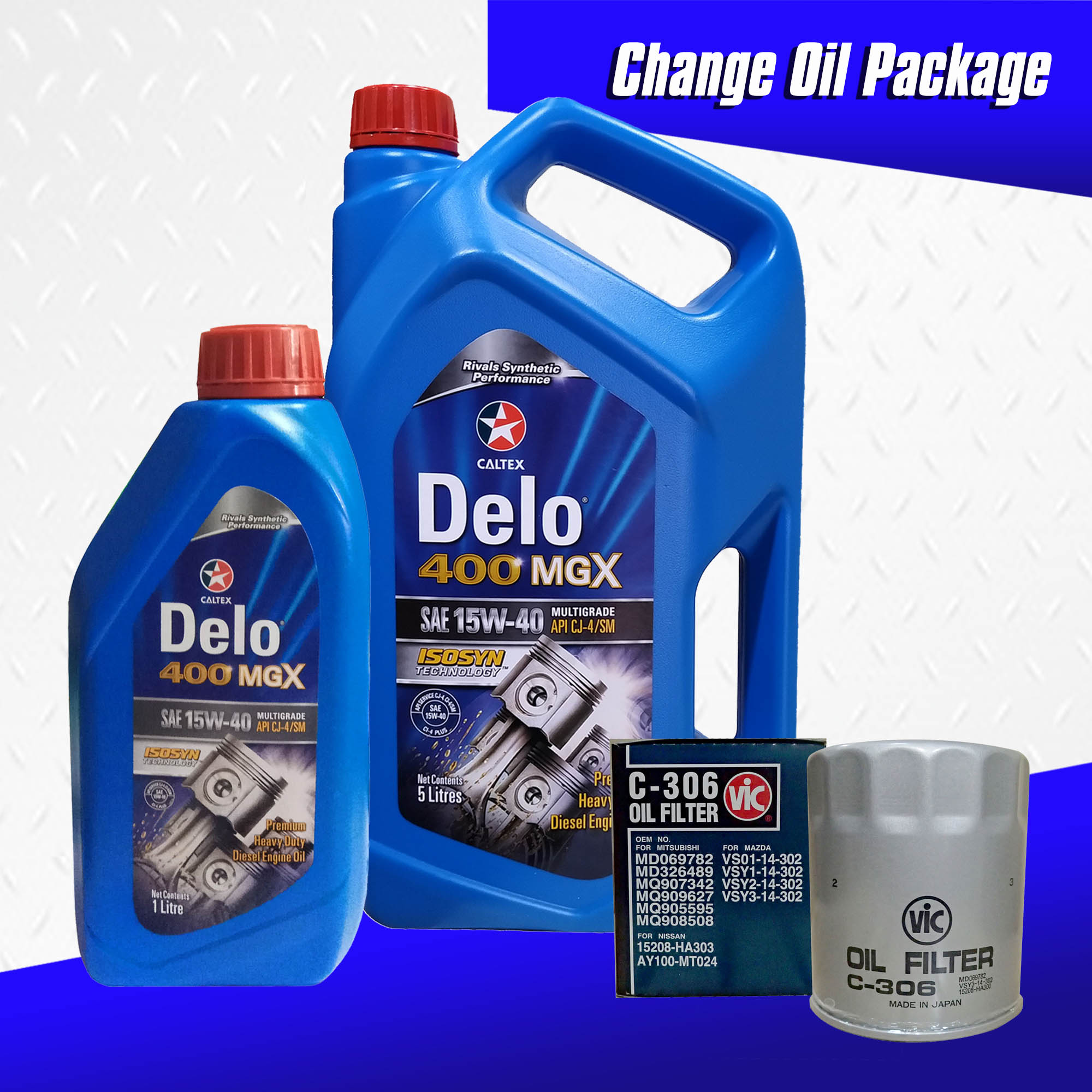 Caltex Delo® 400 MGX SAE 15W-40 Oil Change Bundle For ...