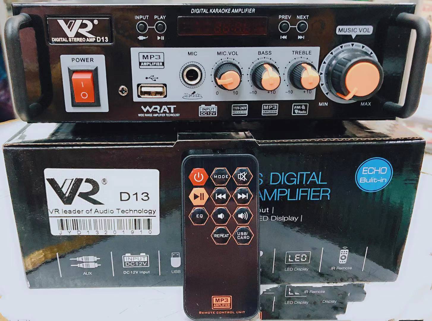 FT Star Wireless Digital Stereo Amplifier DC 12V Input D05/D016 with FM ...