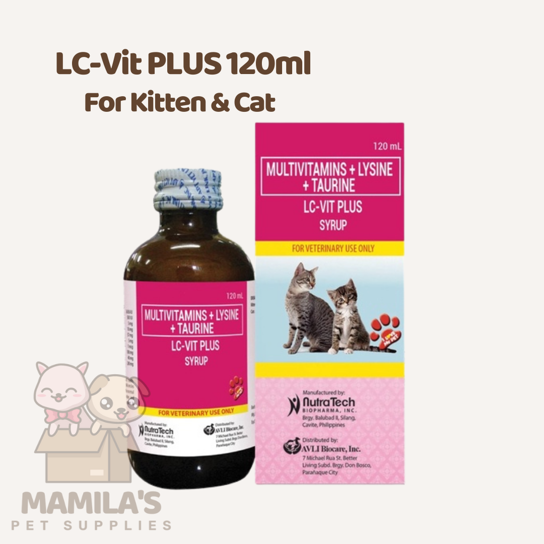 LC Vit Plus 120ml For Kitten & Cat Multivitamins for Cats Pampagana ...