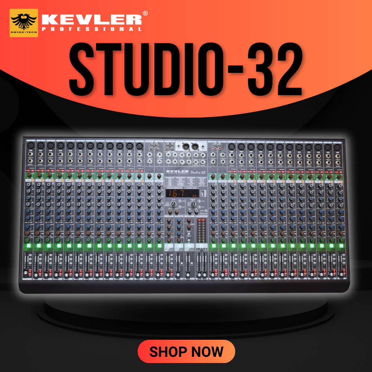 KEVLER PROFESSIONAL STUDIO-32 32 CHANNEL PROFESSIONAL MIXER | Lazada PH