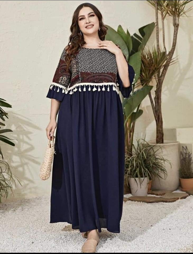 PLUS SIZE ETHNIC DESIGN DRESS/ CLASSY DESIGN PLUS SIZE DRESS | Lazada PH