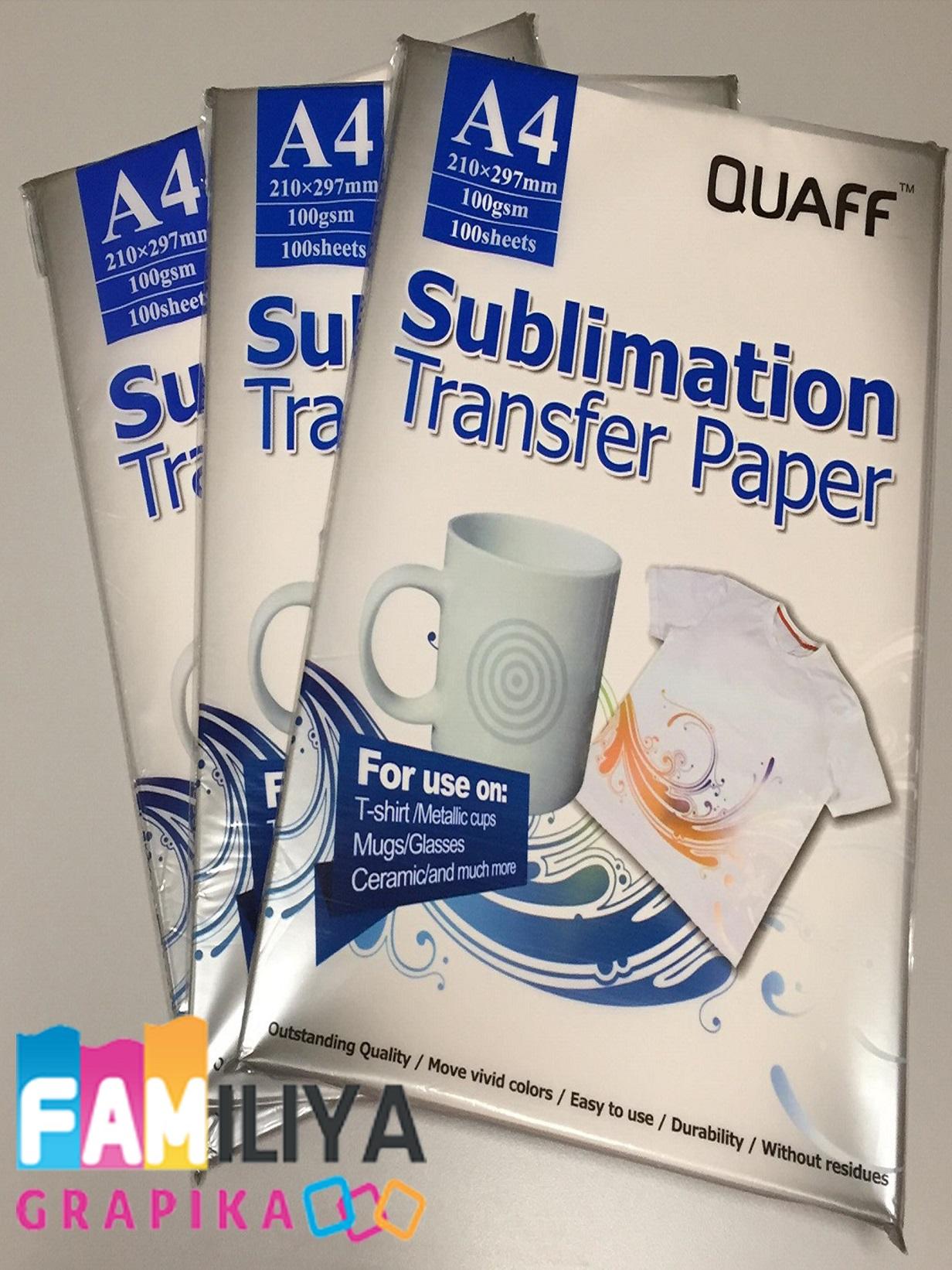 Quaff Sublimation Transfer Paper - P162 for 100 sheets | Lazada PH