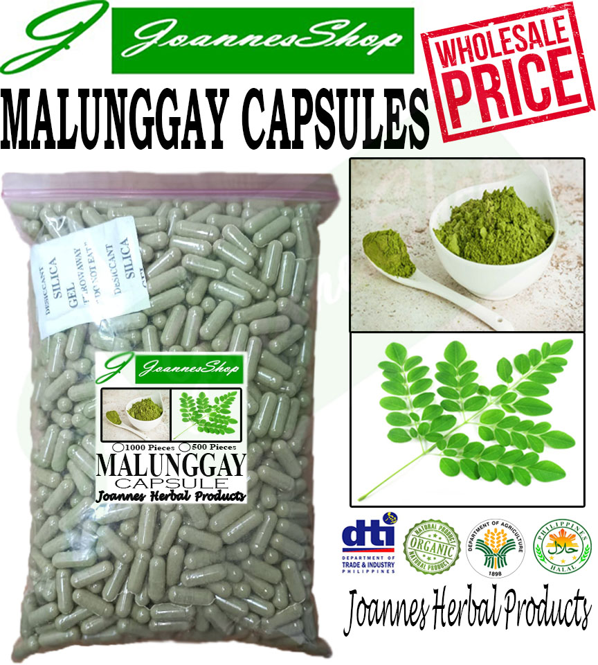 WHOLESALE MALUNGGAY CAPSULES 500MG BULK IN ZIP POUCHES HRB | Lazada PH