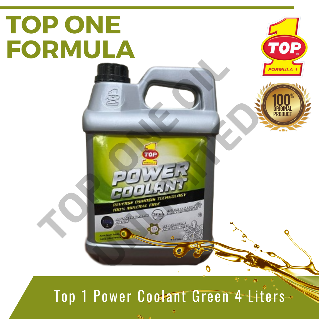 Top One Formula- Long Life Radiator Power Coolant (Green) 4 Liters ...