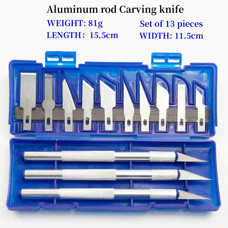 Metal Handle With Blades Knife DIY Carving Tools Hand-made Crafts Hand ...