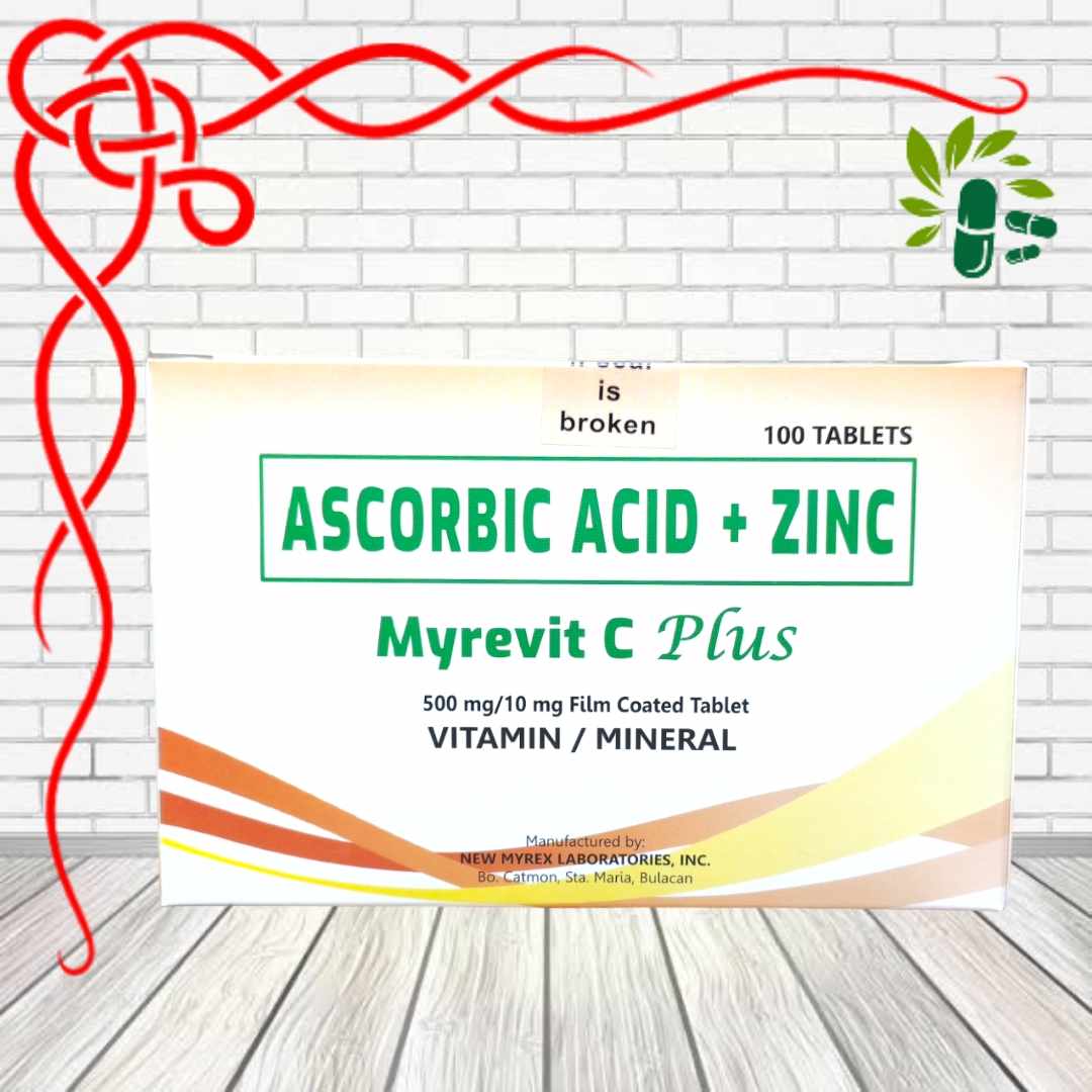 MYREVIT C PLUS (Ascorbic Acid + Zinc) 100 Tablets | Lazada PH