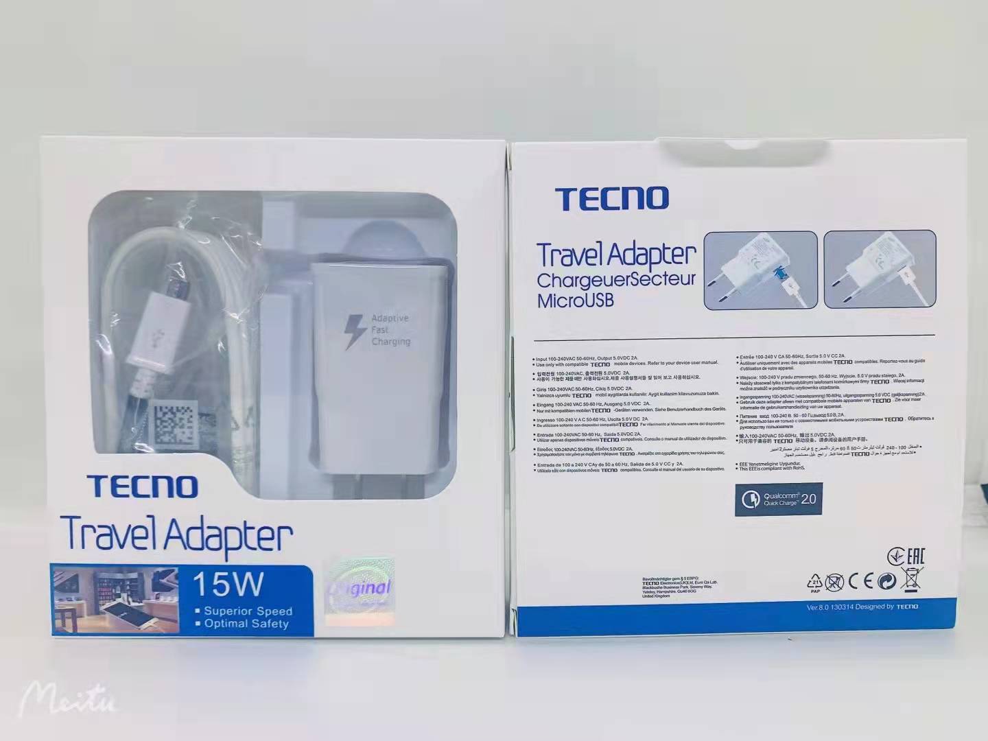 Original Tecno 15W Adaptive Fast Charging Charger with micro 3.0 USB ...