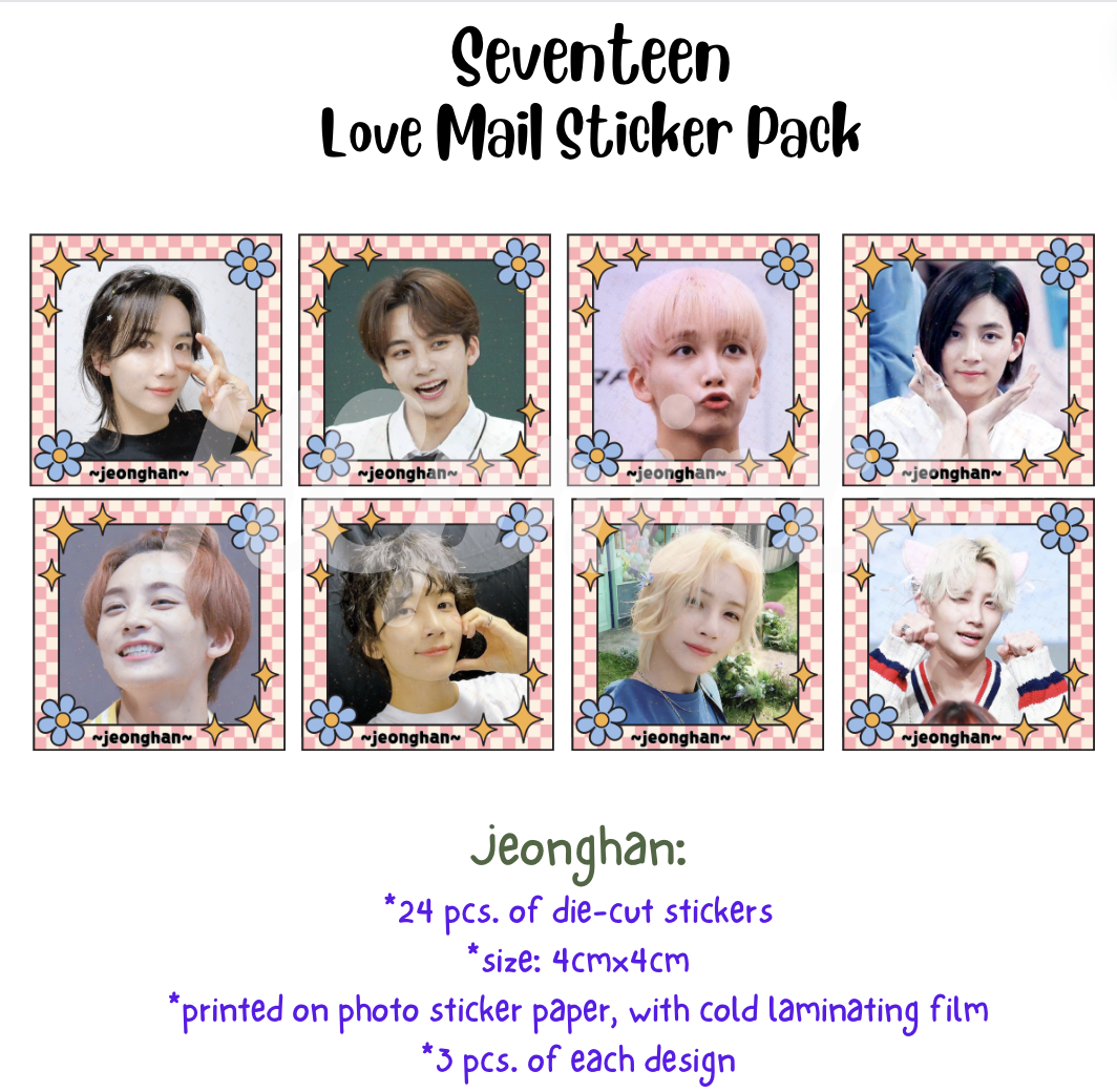 Seventeen Love Mail Sticker Pack SVT Fanmade 24 pcs. | Lazada PH