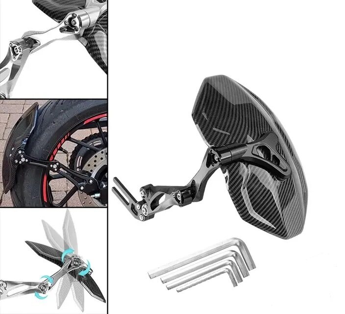 【Manila Stock】Universal Motorcycle Rear Mudguard CNC Printed Motor Rear ...