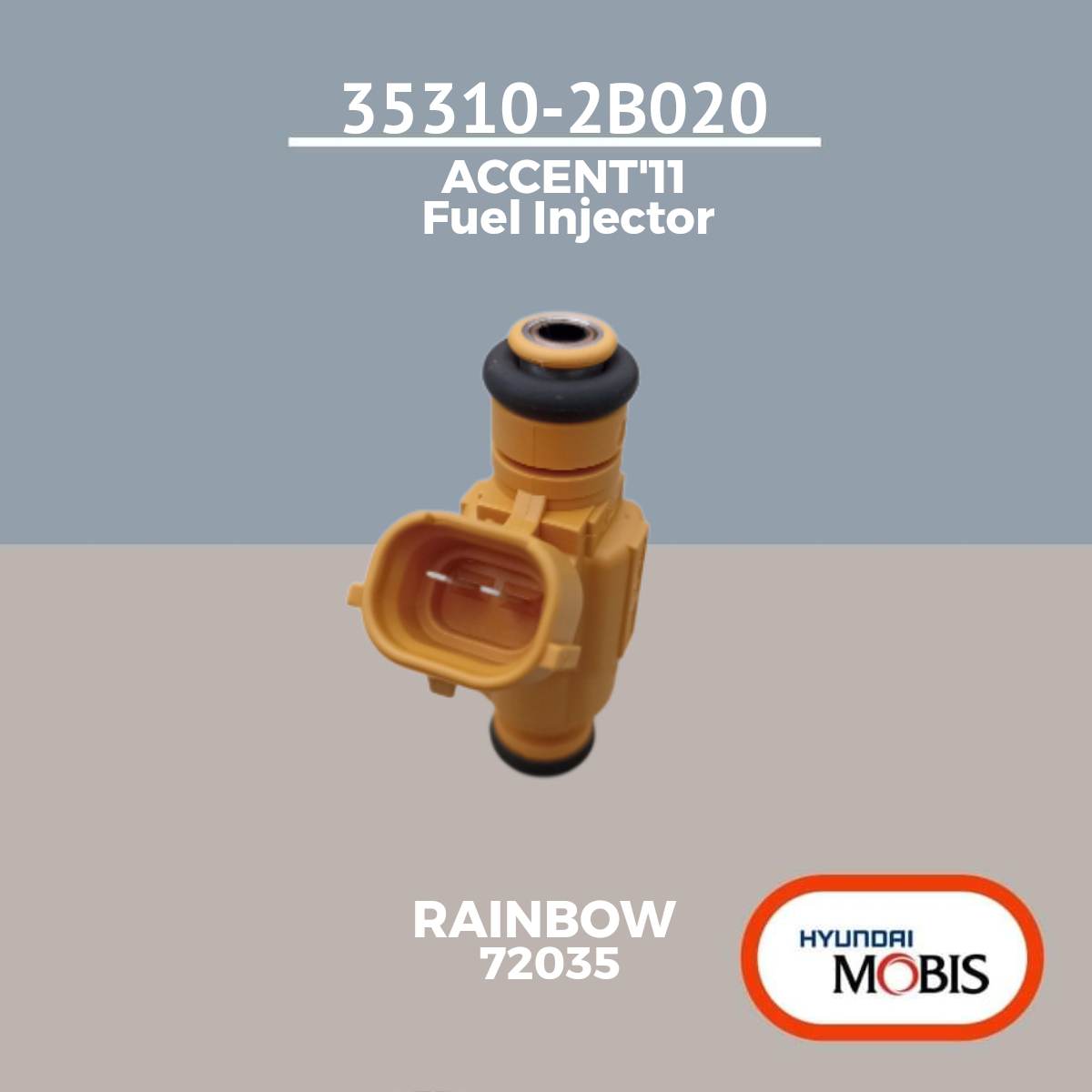 Fuel Injector for HYUNDAI Accent 11 [Mobis Original] Part #:35310-2B020 ...