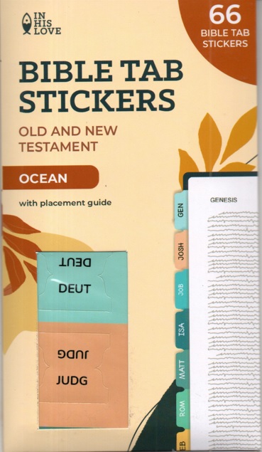 PCBS Bible Tab Stickers (OLD & NEW TESTAMENT) Bible Thumb Index - 66 ...