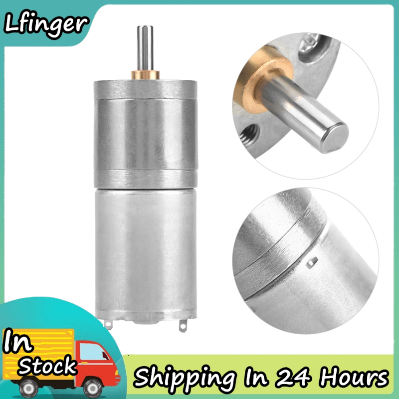 1Pcs 25mm DC 12V 25GA-370 Low Speed Metal Gear Motor for Electronic ...