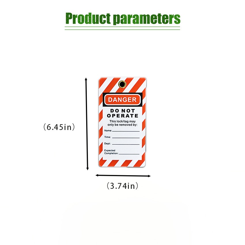 Safety Padlock STOP Lockout Tag PVC Warning Hasps Sign Danger Do Not ...