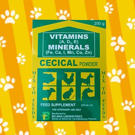 [VETKLIX II] 1 BOX CECICAL POWDER FOR GAMEFOWL VITAMINS AND MINERALS ...