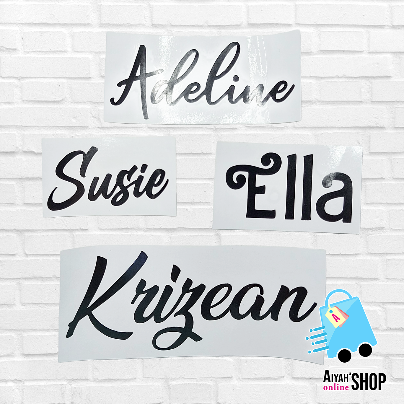 PERSONALIZED WATERPROOF NAME DECAL STICKER | Lazada PH