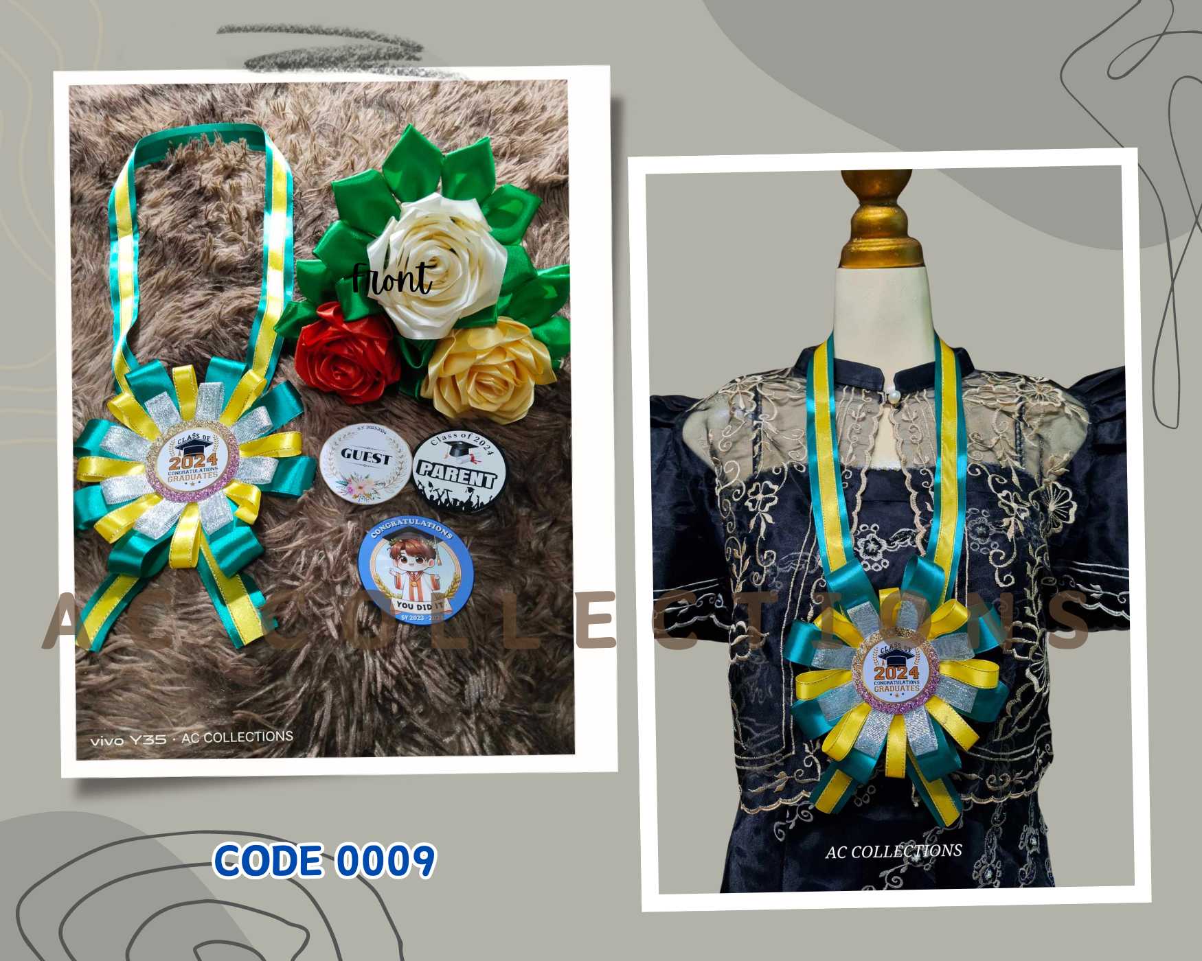 GARLAND/LEI FOR GRADUATION/MOVING-UP/GUESTS/PARENTS/TEACHERS/FACULTY ...