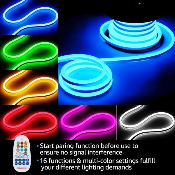 Kaizen RGB 16 Colors LED Neon Light 220V 10mm with Remote Control ...