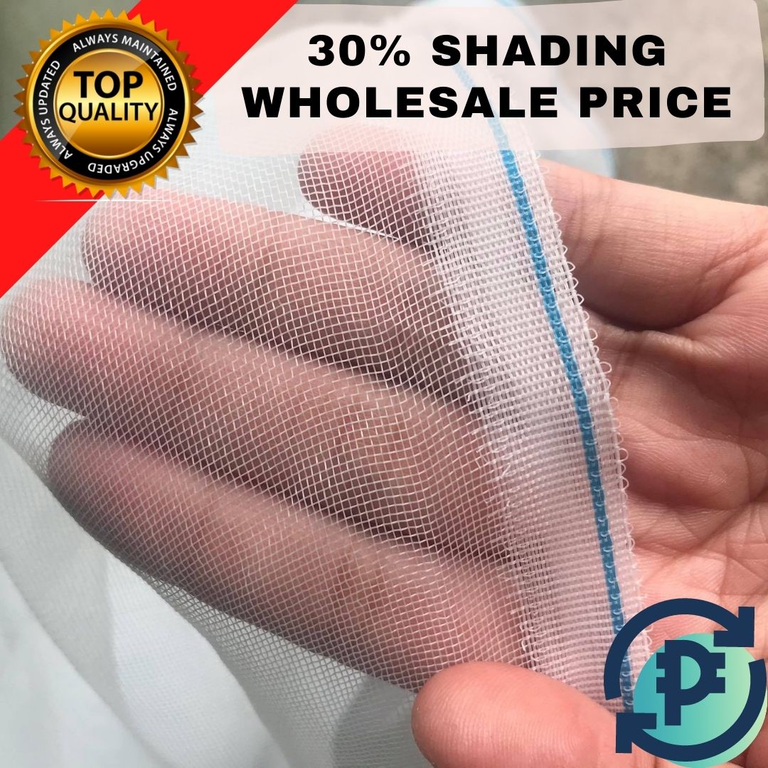 WHITE SCREEN NET 30% SHADING NET 5FT [ 10 meters ] GARDEN NET ...