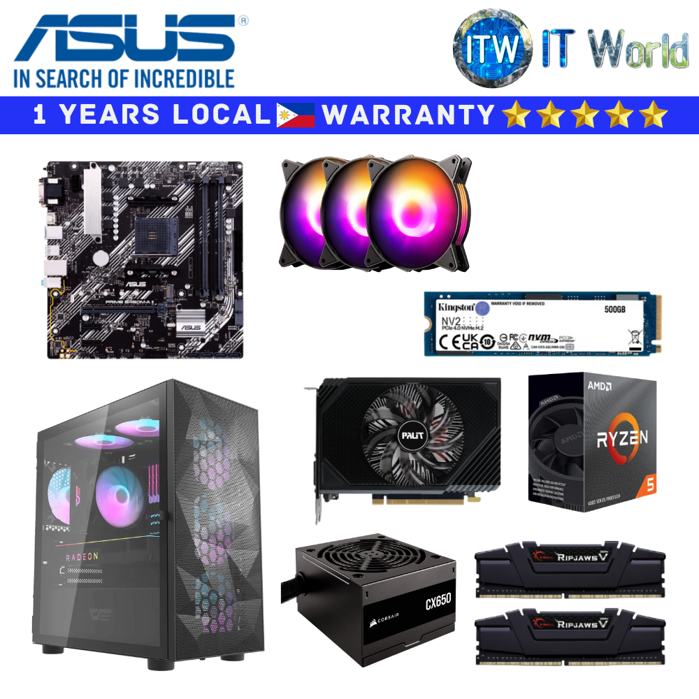 Gaming PC Desktop Computer Set Asus Nomad Build 5 4500 3050 RTX | Lazada PH