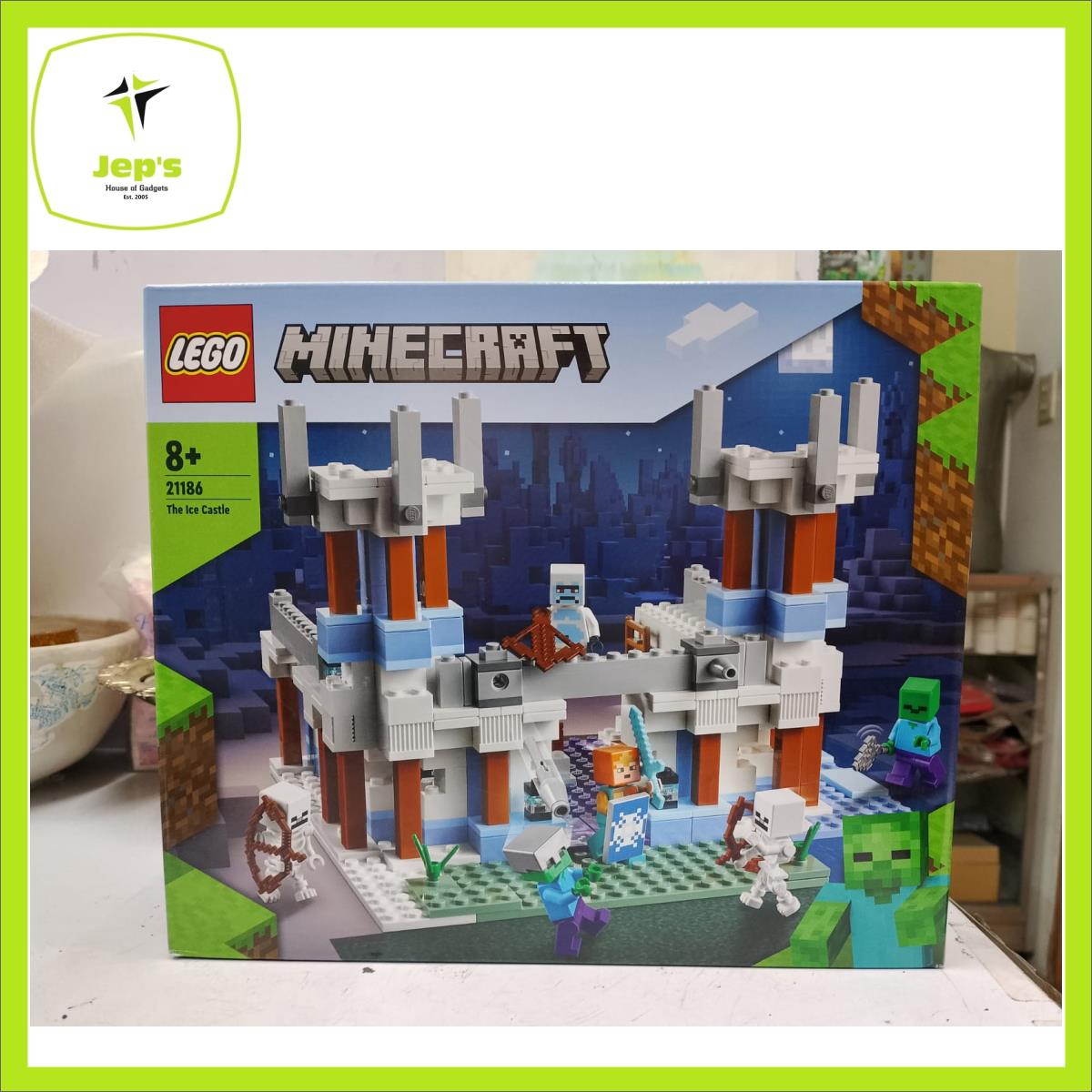 Lego Minecraft 21186 The Ice Castle (2022) | Lazada PH
