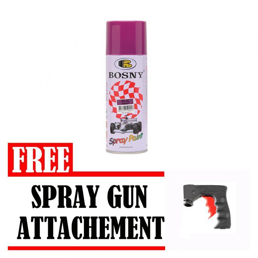 Bosny Spray Paint No. 45 Violet Ordinary Color with Free Primer | Lazada PH