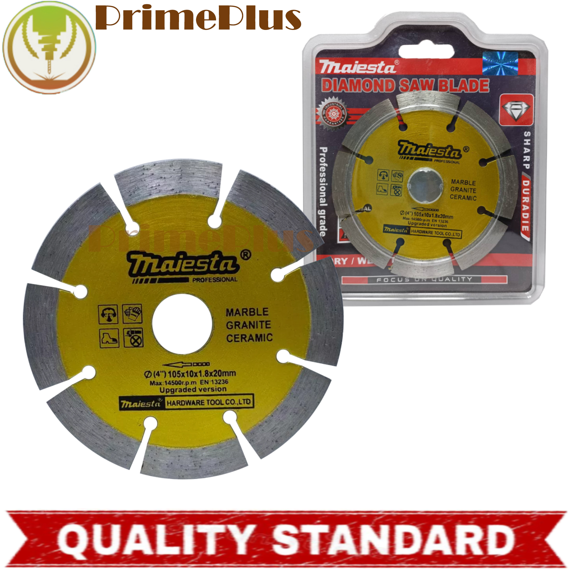 Majesta Diamond Cutting Disc 4" For Angle Grinder Superthin for Tiles ...