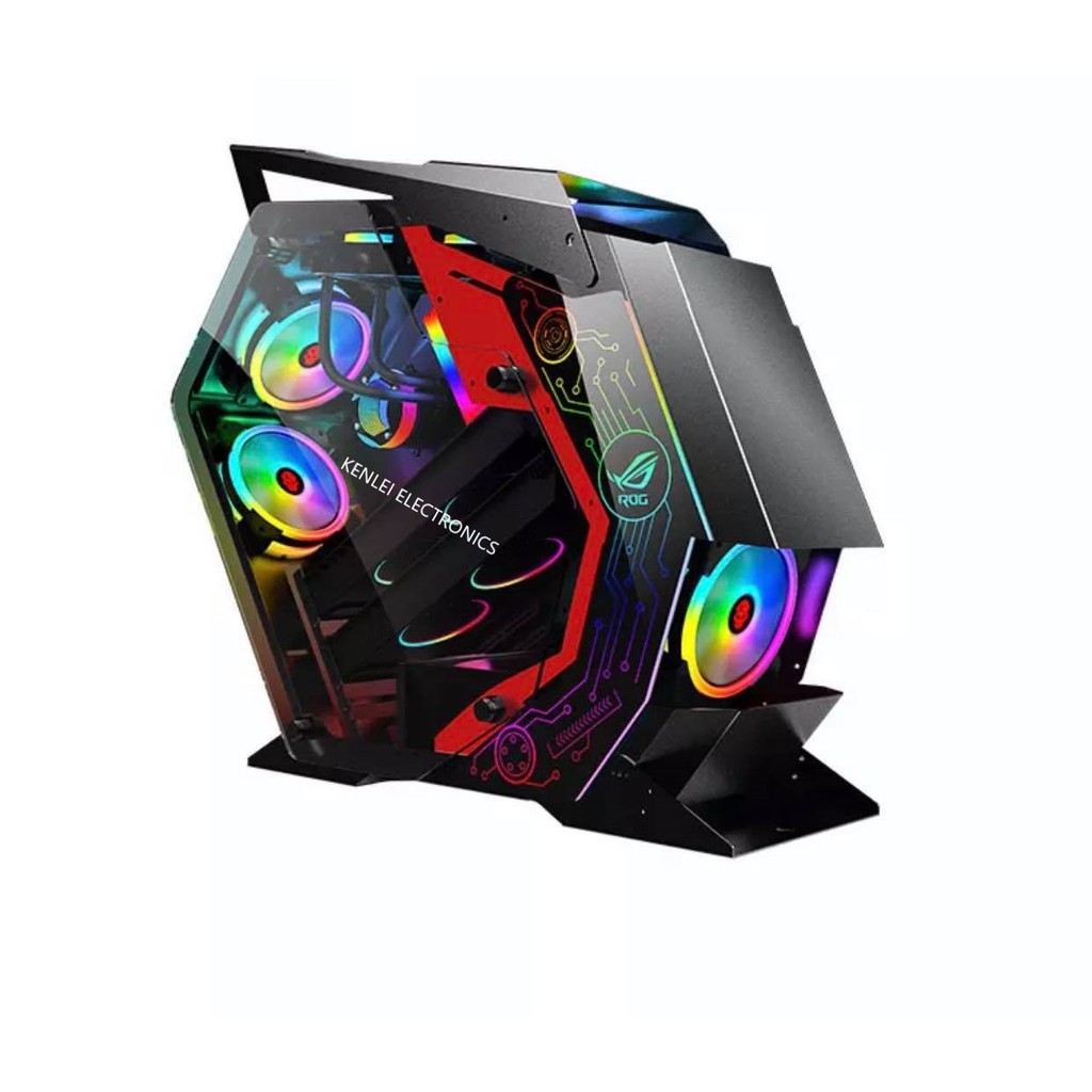 KENLEI COOLMAN WAR BEAST Tempered Glass Robot Desktop Gaming Case ...