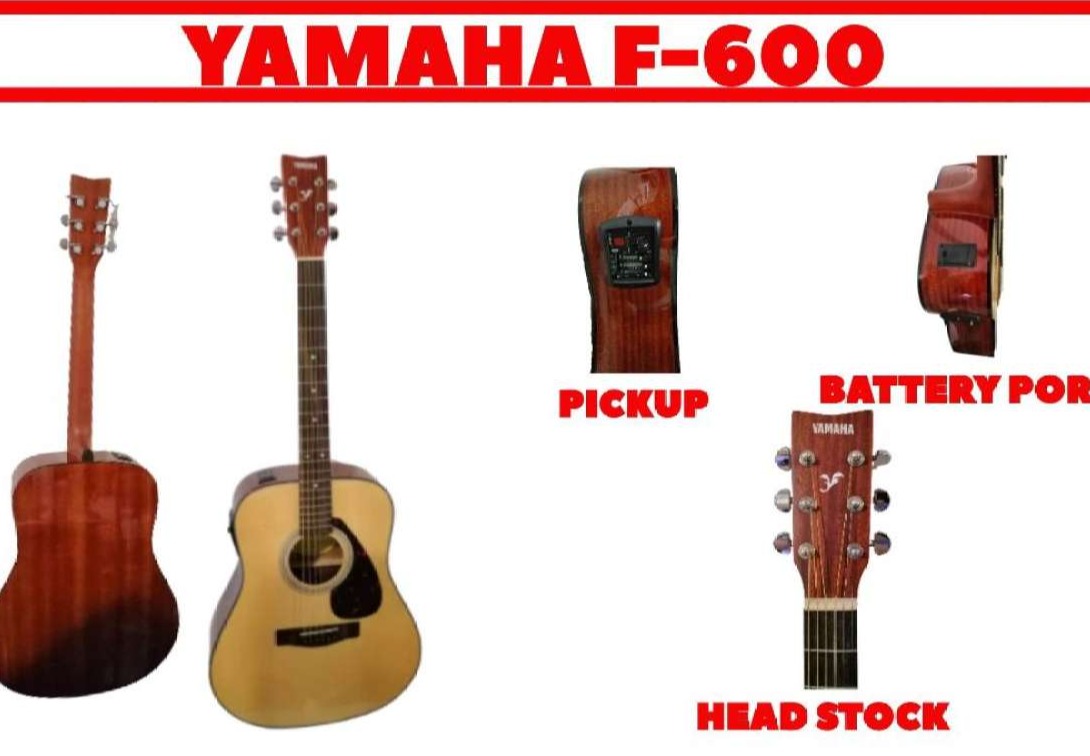 Yamaha Guitar F600 Getting Started Folk Acoustic Guitar Beginner Girls ...