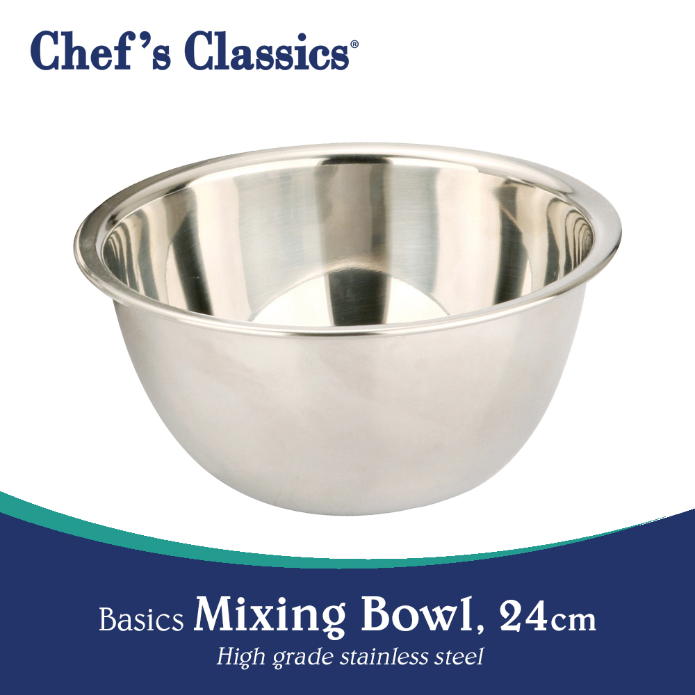 Chef's Classics Basics Stainless Steel Mixing Bowl, 24cm | Lazada PH