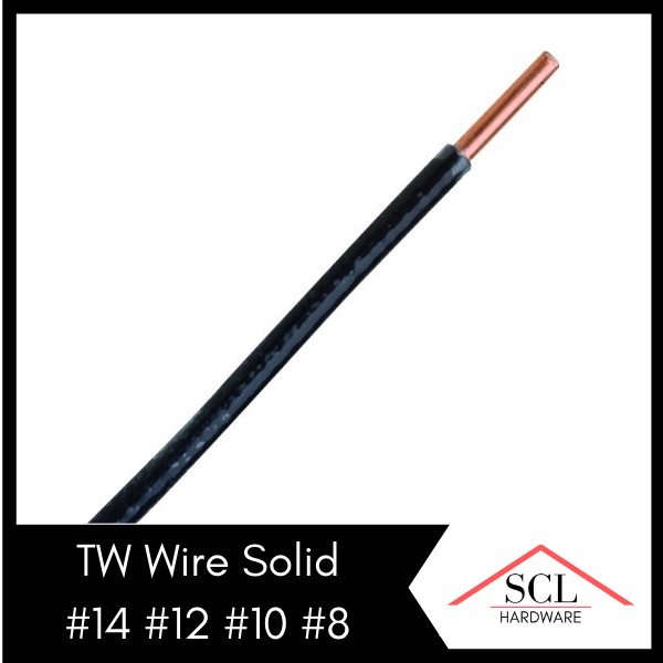 TW Wire Solid (Sold per meter) Solid TW Wire #14 #12 #10 #8 | Lazada PH
