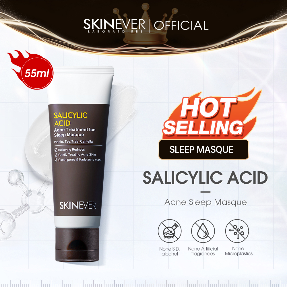 SKINEVER Travel Outfit Salicylic Acid Ice Sleep Masque Acne Treatment ...