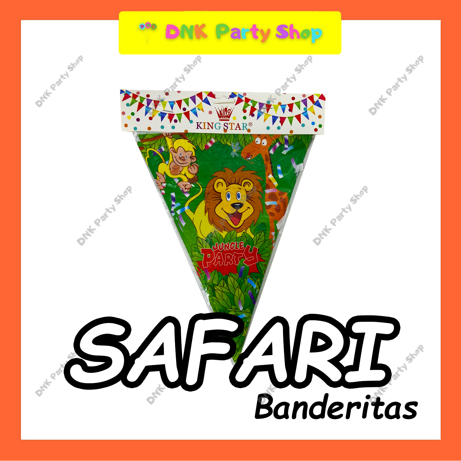 Safari Jungle Animal Party Decor Banner Banderitas Box Loot Bags ...