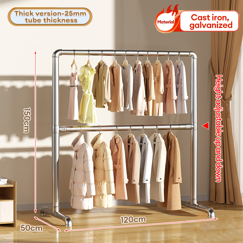 SHEEPER Double pole Hanger for clothes rack sampayan stainless indoor ...