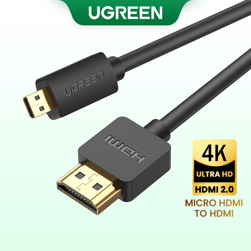 UGREEN Micro HDMI to HDMI Male To Male High Speed Cable Gold Plated ...