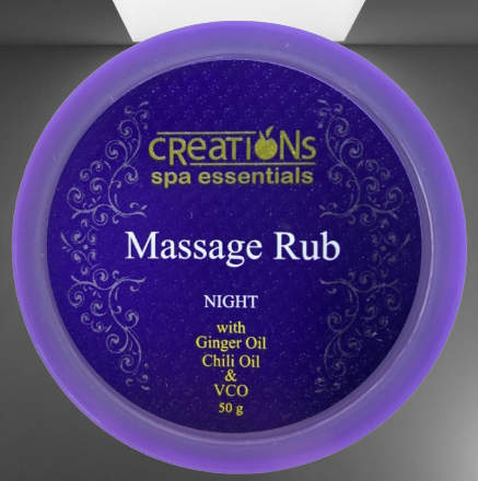 Creations Spa Essentials Massage Rub (50g) - NIGHT (Sleep/Lavender ...