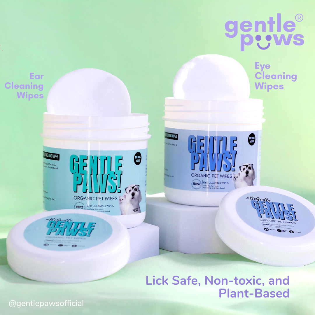 Luscious 150 pcs Gentle Paws Pet Natural Organic Plant Based EYE and ...