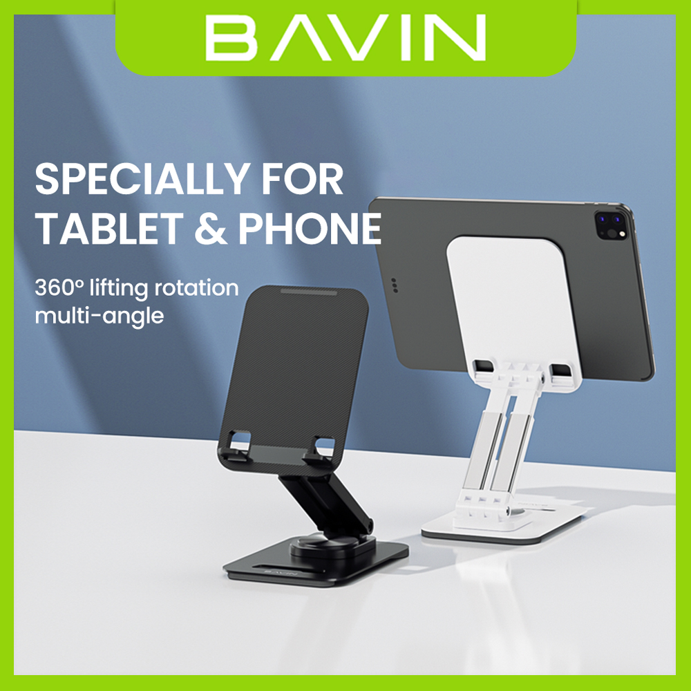 Bavin PS16 Foldable Phone Stand 360 Degree Axis Rotation Steady Desktop ...