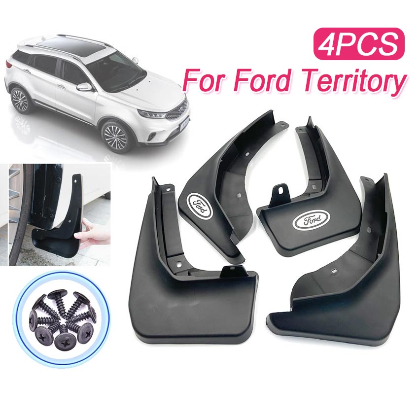 4 Pcs for Ford Territory 2019-2022 Mudguard Front and Rear Mud Guard ...