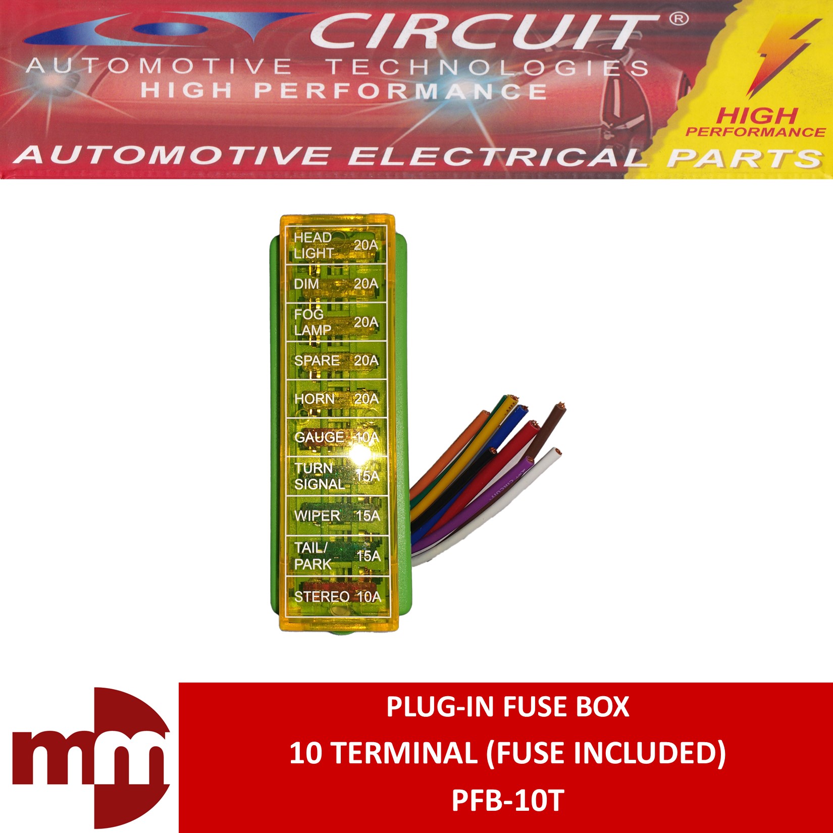 CIRCUIT PLUG-IN FUSE BOX (BLADE TYPE) 6 TERMINAL 10 TERMINAL PFB-6T PFB ...