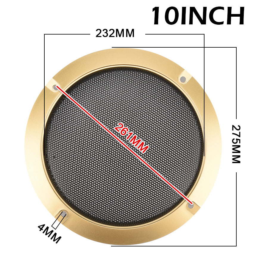 2 4 6.5 8 10 Inch Speaker Net Cover Mesh Enclosure Speakers Plastic ...