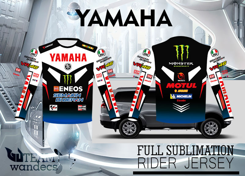 Full Sublimation Riders Jersey Jacket YAMAHA Concept | Lazada PH