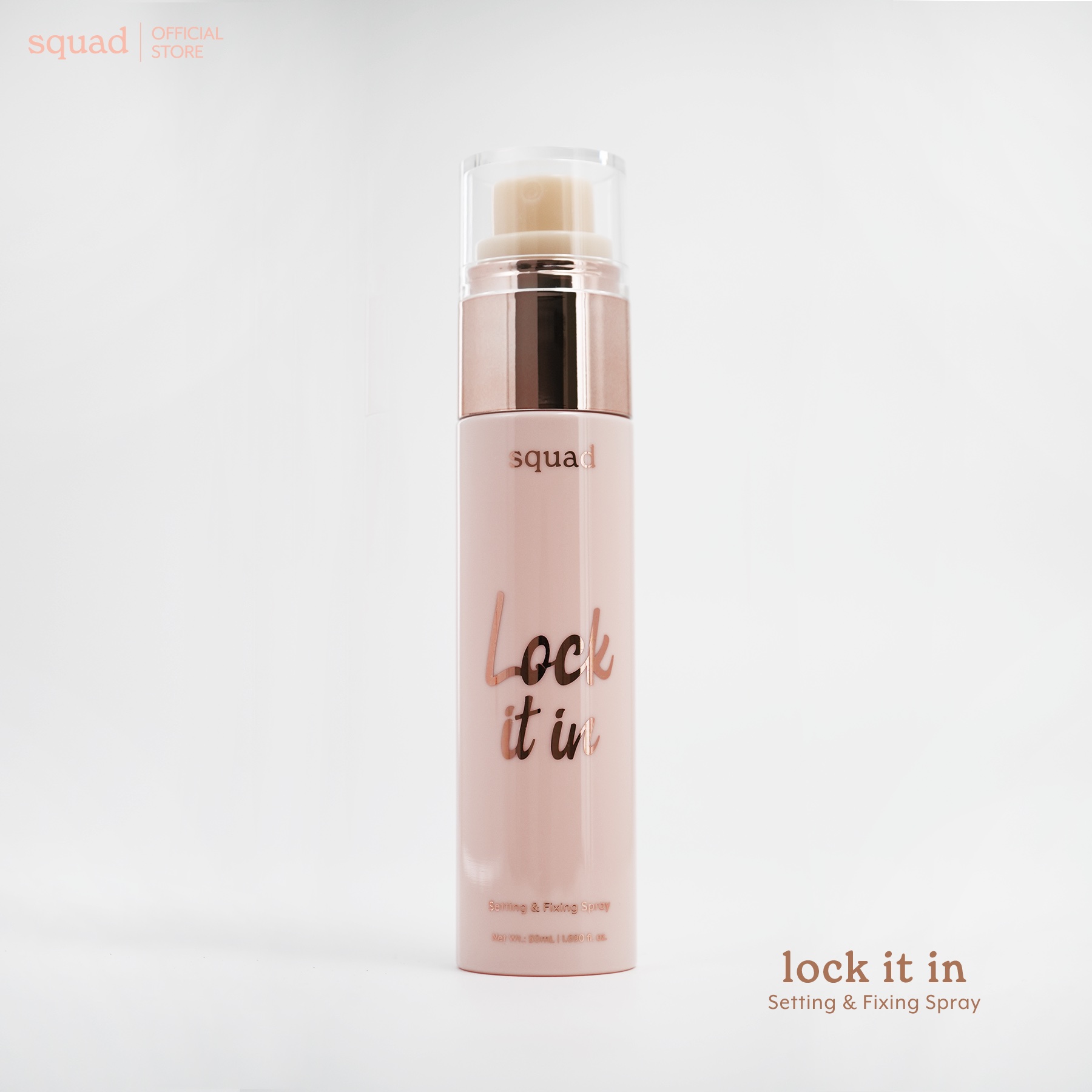 Squad Cosmetics Lock It In Setting & Fixing Spray 50ml | Lazada PH