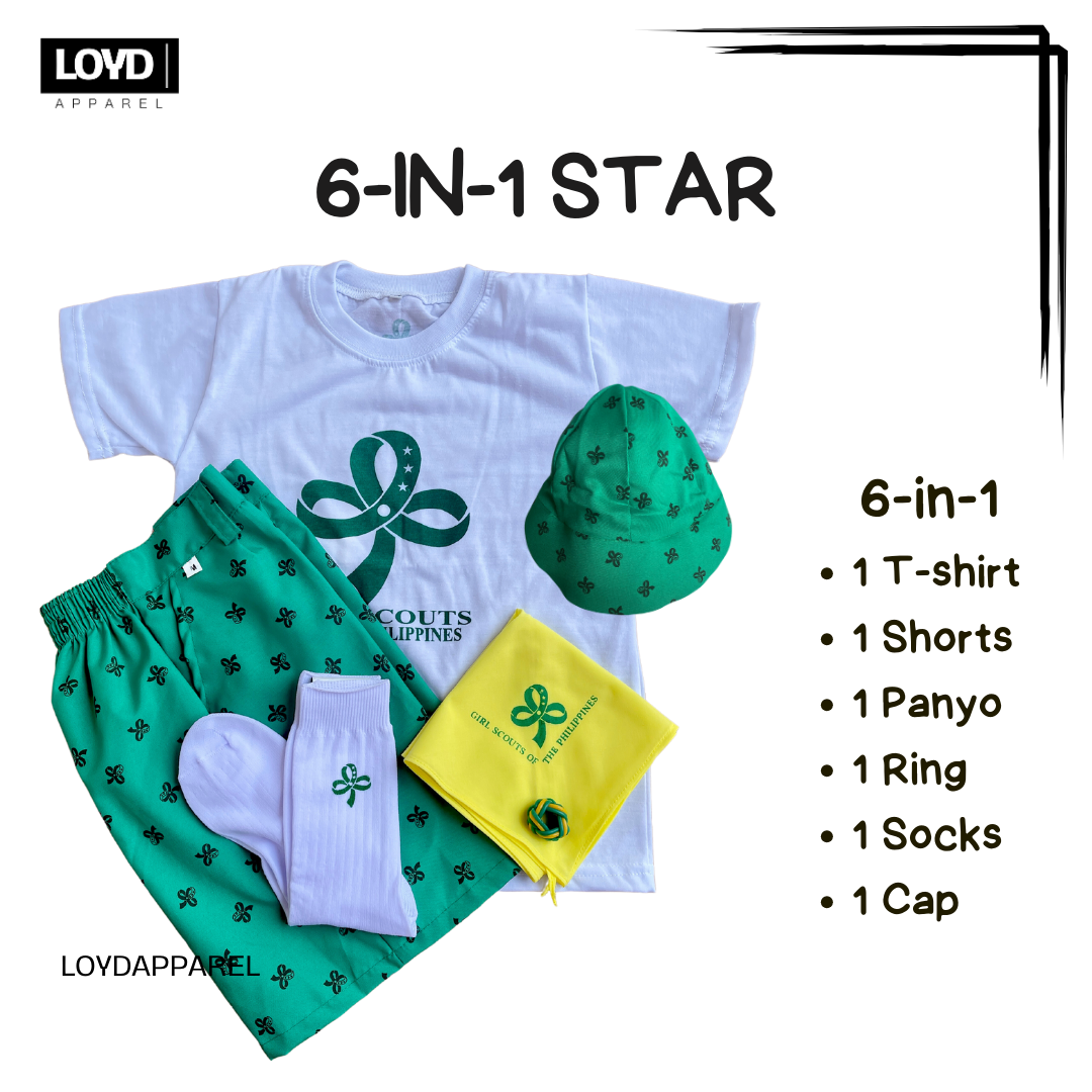 Star Scout Type A & B Complete Set of Scouting Uniform for Girls | Loyd ...