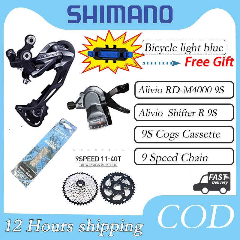 Shimano Alivio RD 9 speed M4000 shifter 9 speed Groupset VG sports cogs ...
