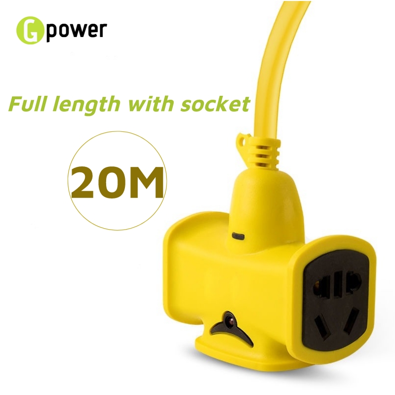 GPower Extra-long Plug-in Strip 10M/20M/30M Electric Vehicle Charging ...